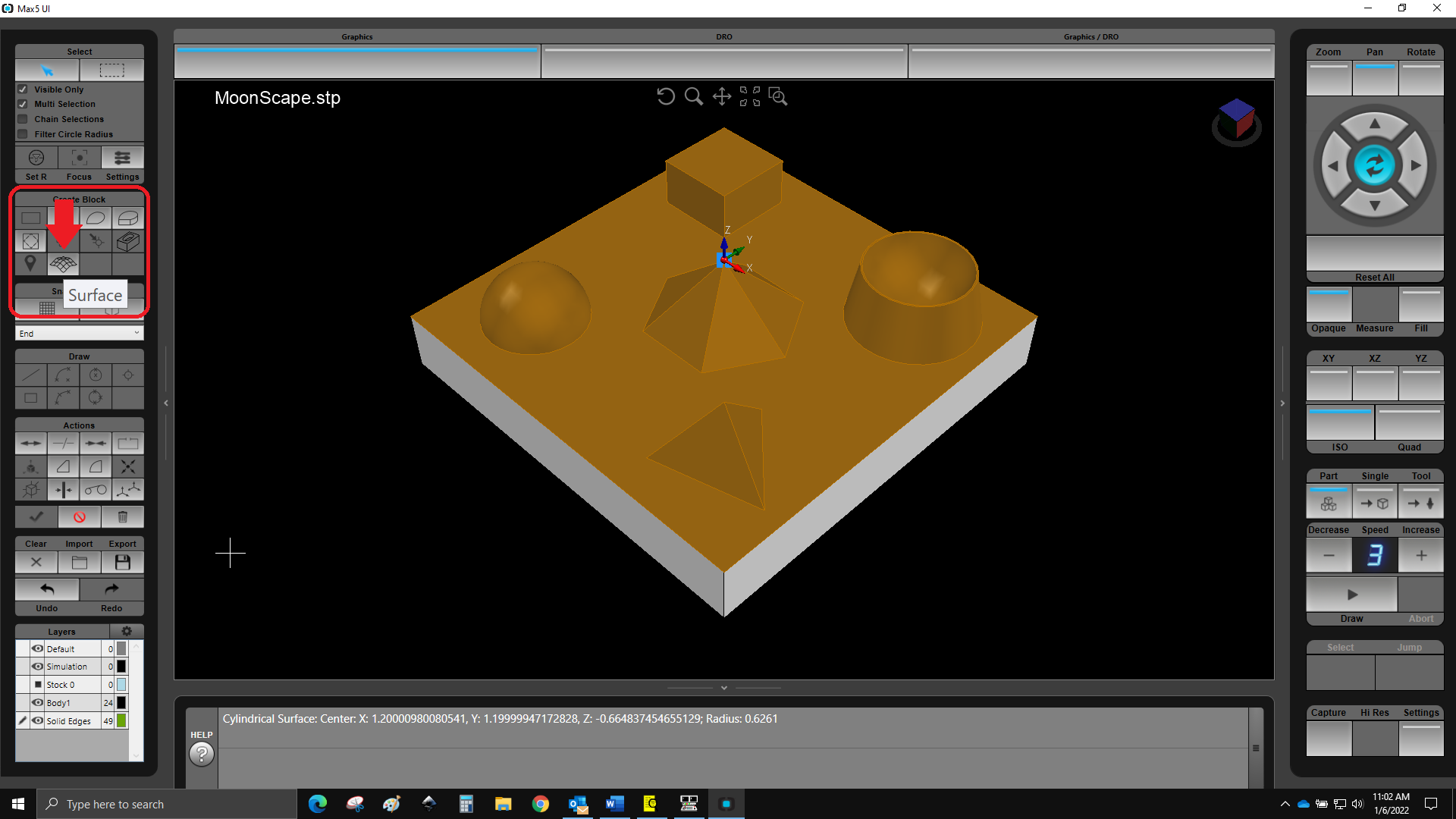 3D Surfacing in Conversational Programming